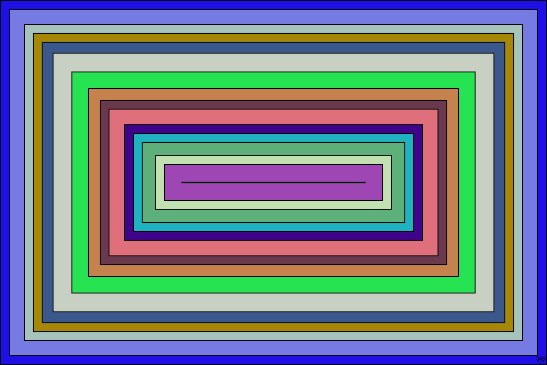 Solve Concentric Rectangles!! ~ H jigsaw puzzle online with 600 pieces