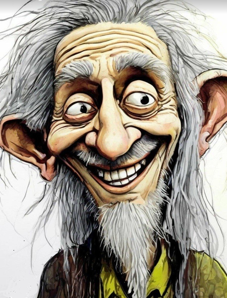 Solve Crazy Old Man jigsaw puzzle online with 192 pieces