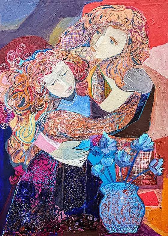 Solve Brigitte Szpiro Artwork jigsaw puzzle online with 54 pieces