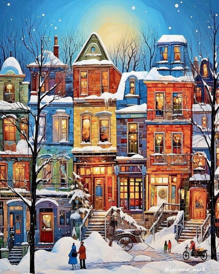 Solve Winter Scene jigsaw puzzle online with 120 pieces