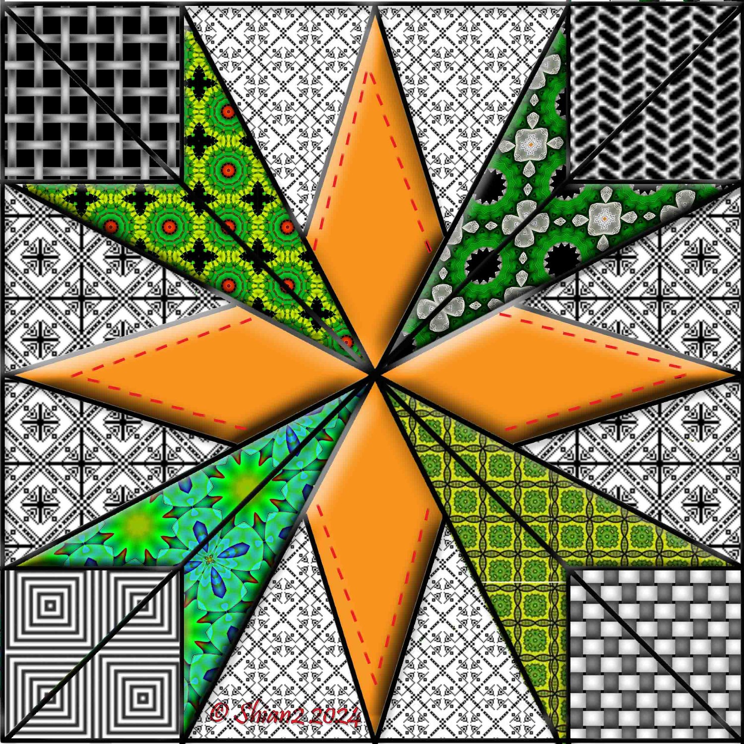 Solve Patchwork Inspired jigsaw puzzle online with 225 pieces