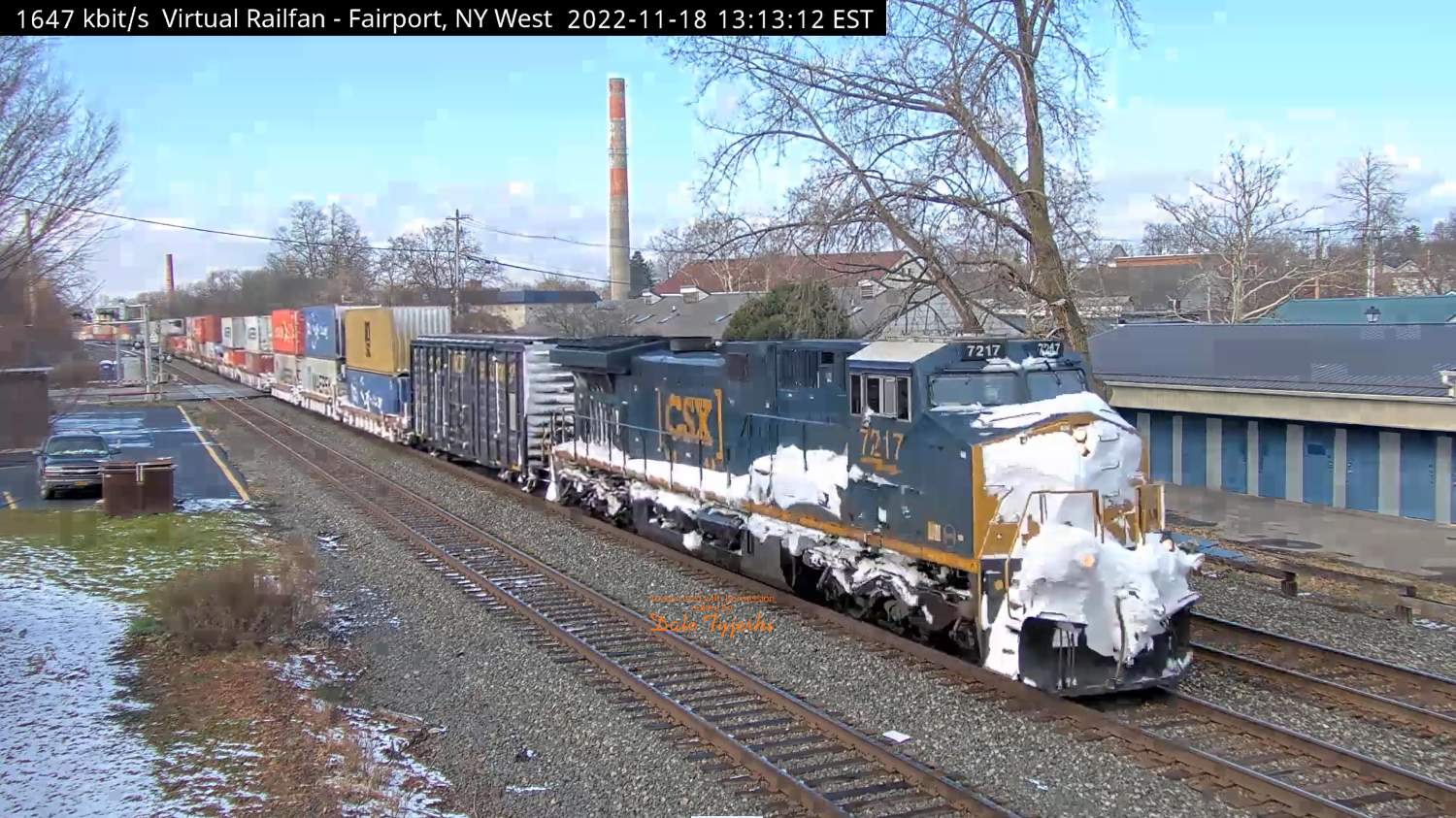 Solve CSX-7217 impersonating a CSX Snow Plow 45-pc jigsaw puzzle online with 45 pieces