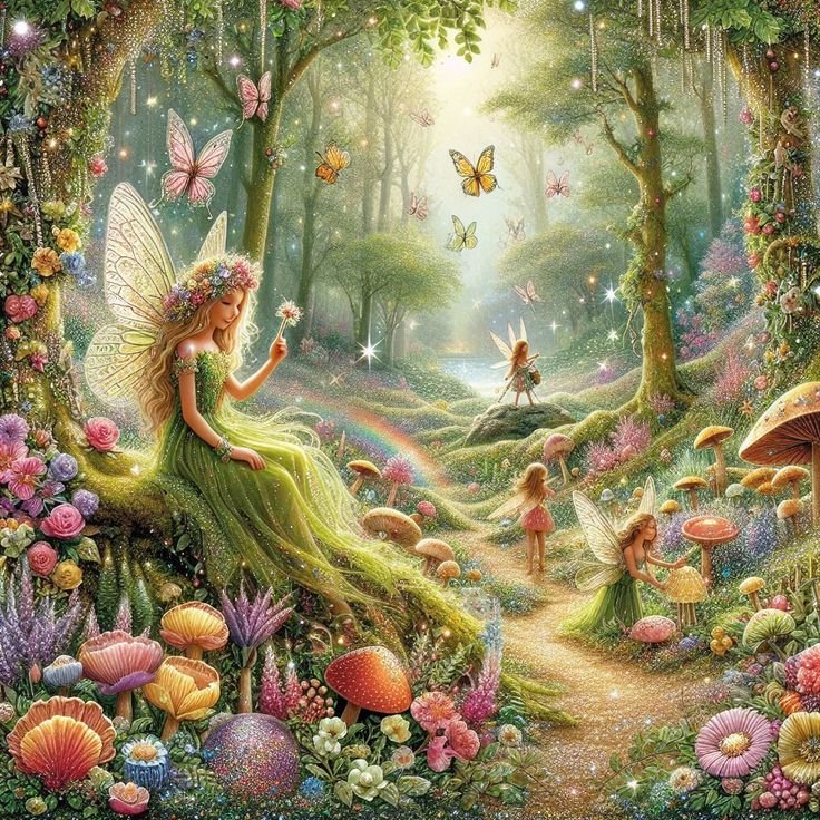 Solve Forest Fairy jigsaw puzzle online with 64 pieces