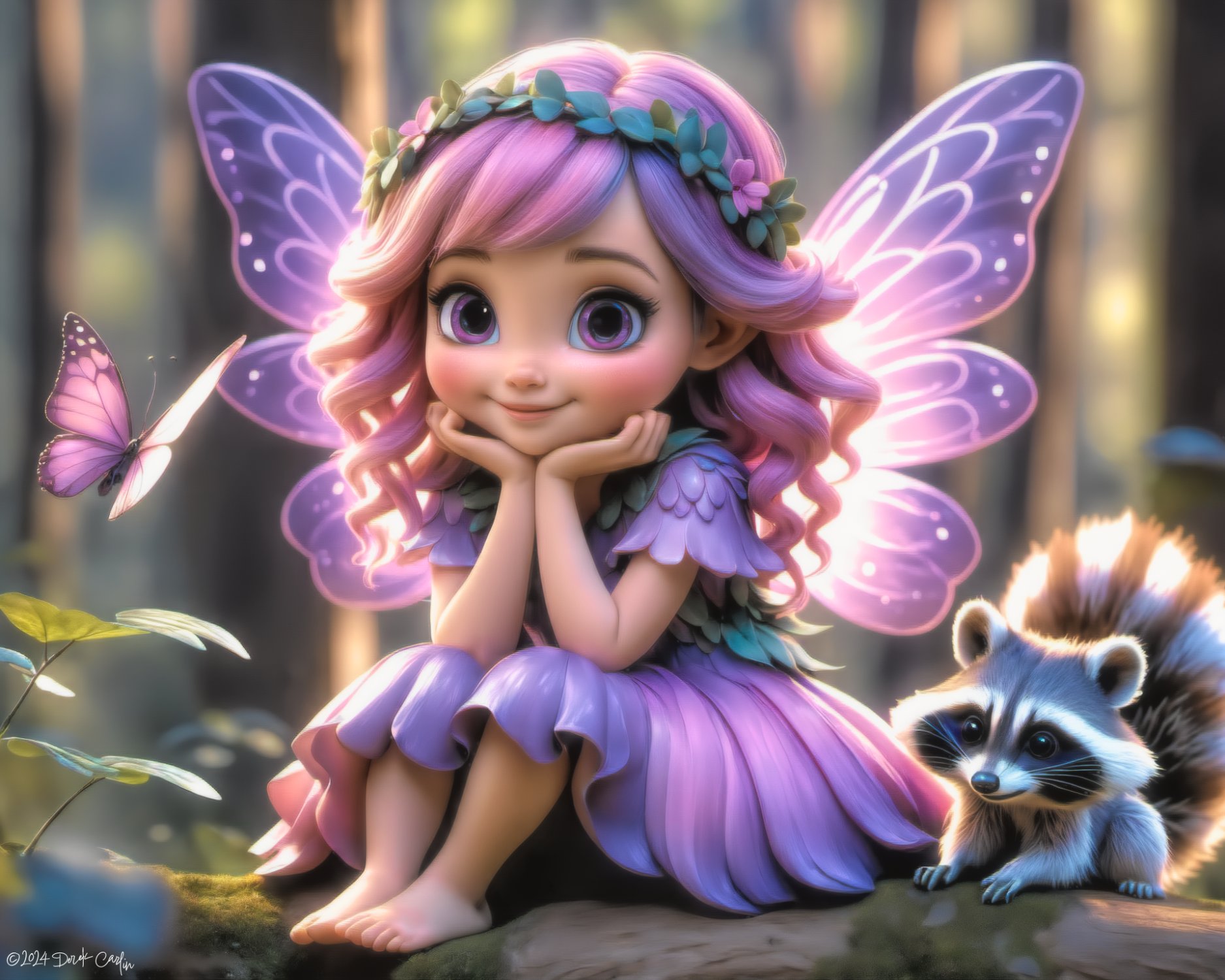 Solve The Summer Fairy jigsaw puzzle online with 352 pieces