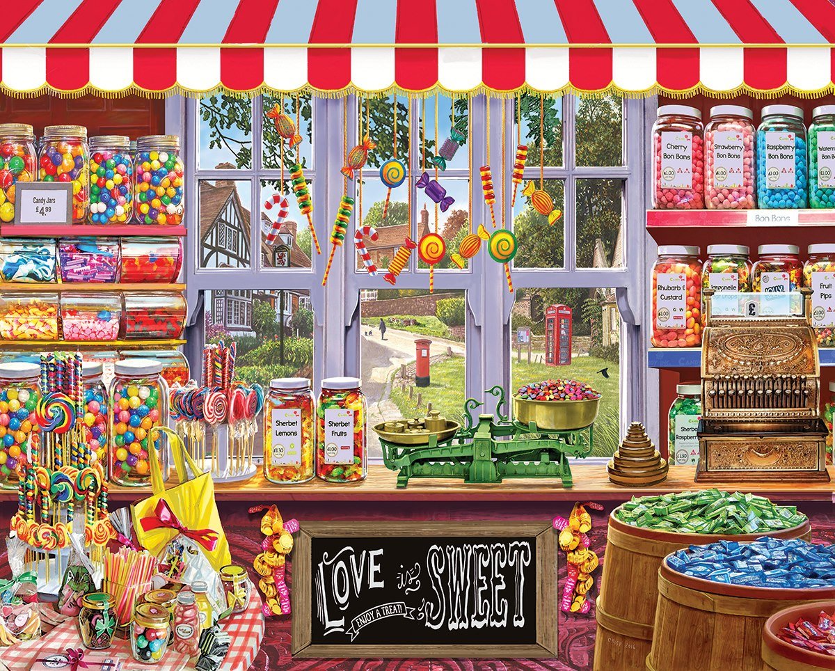 Solve The Sweet Shoppe (X-Large) jigsaw puzzle online with 300 pieces