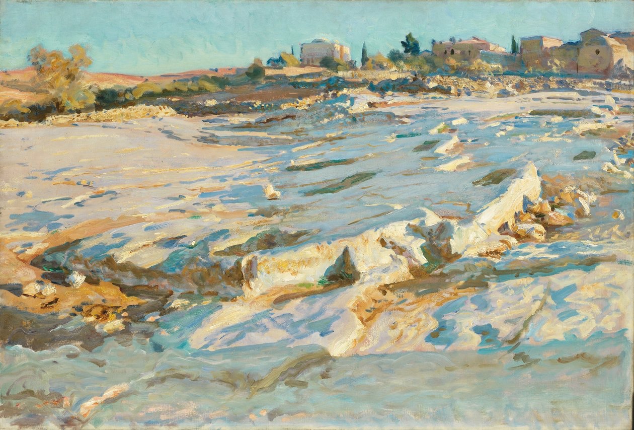 Solve John Singer Sargent - Near the Mount of Olives, Jerusalem jigsaw ...