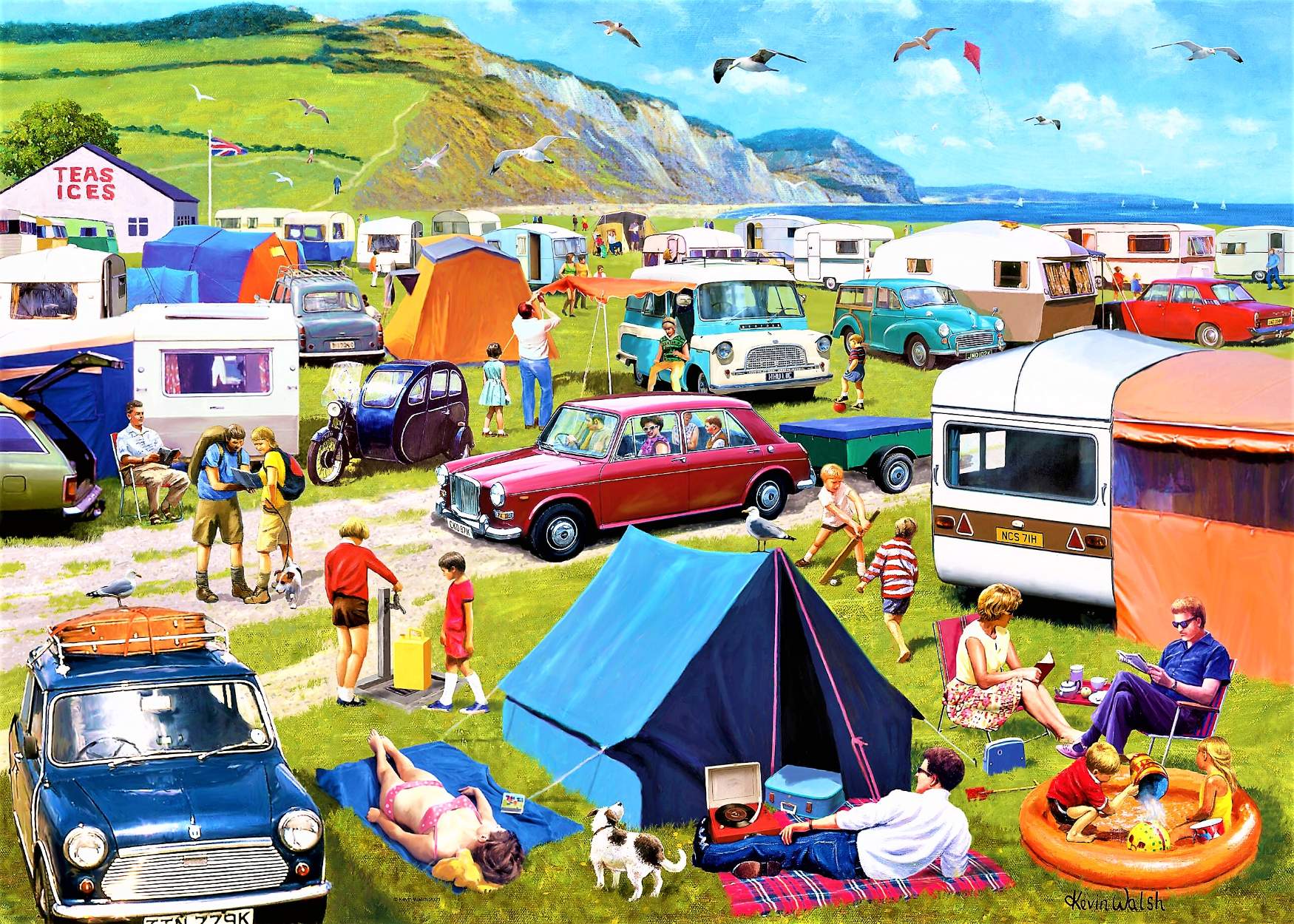 Solve Busy Campsite jigsaw puzzle online with 140 pieces