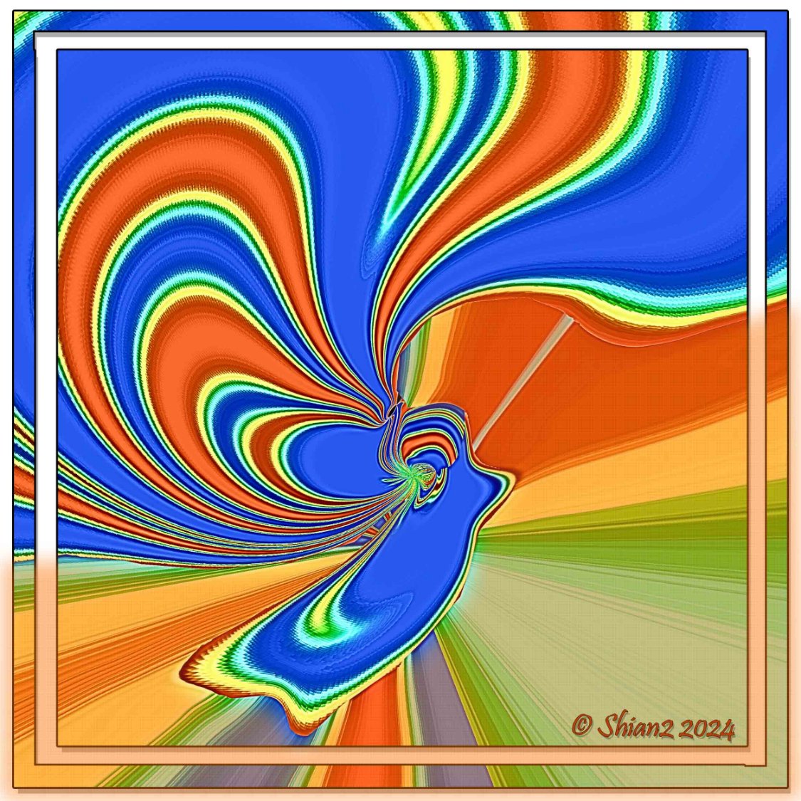 Solve Maybe an Abstract Butterfly? jigsaw puzzle online with 16 pieces