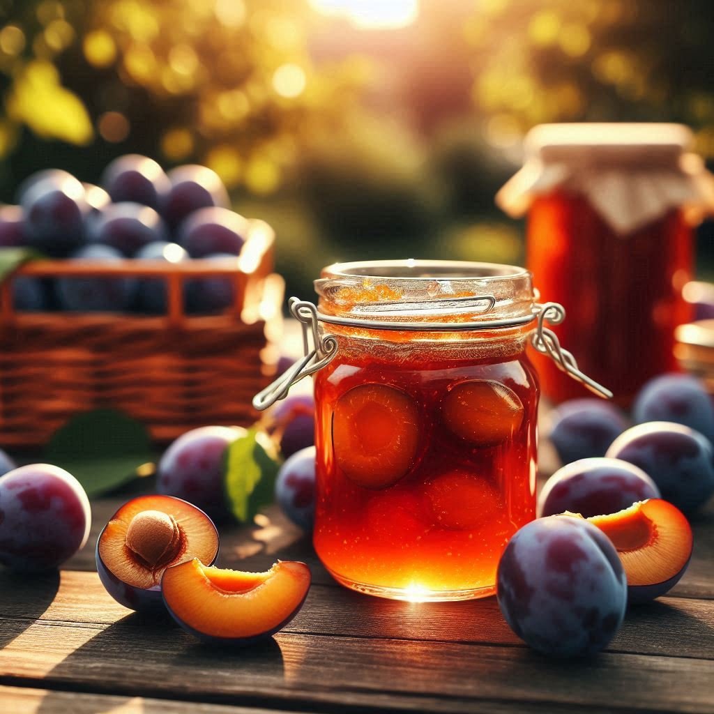 Solve Plum Jam jigsaw puzzle online with 49 pieces