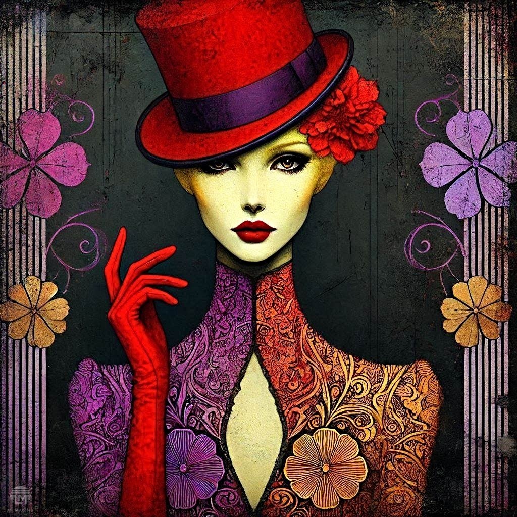 Solve Lady in a red hat (the number of pieces can be changed from 9 to ...