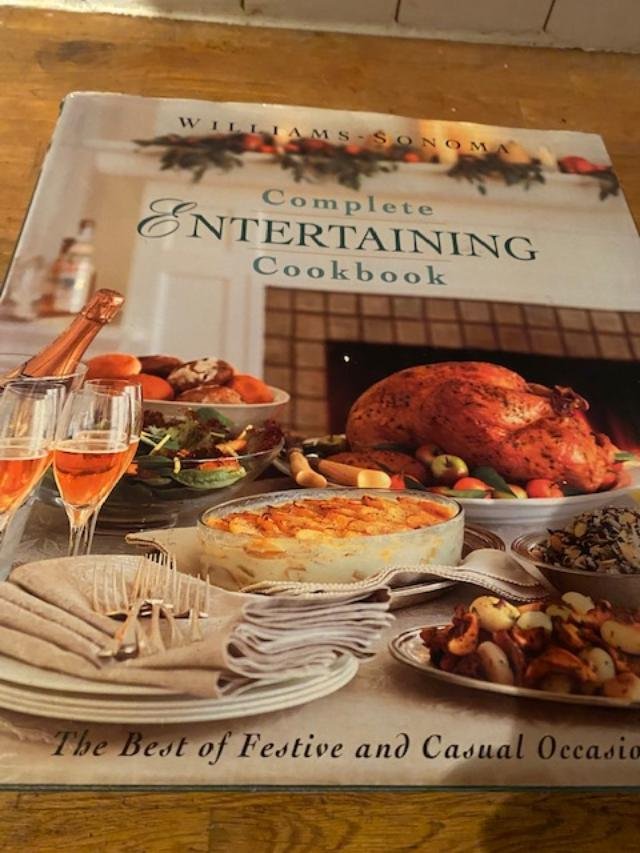 Solve Complete Entertaining cookbook jigsaw puzzle online with 20 pieces