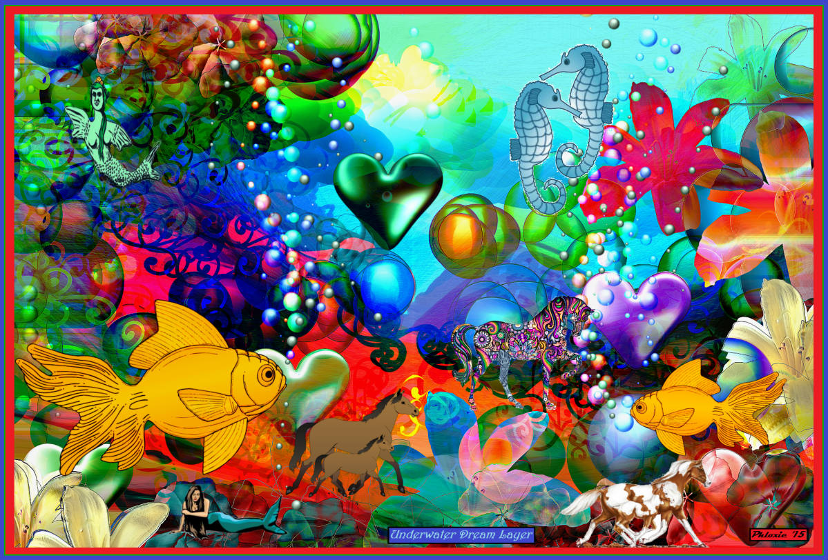 Solve Underwater Dream Layer jigsaw puzzle online with 70 pieces