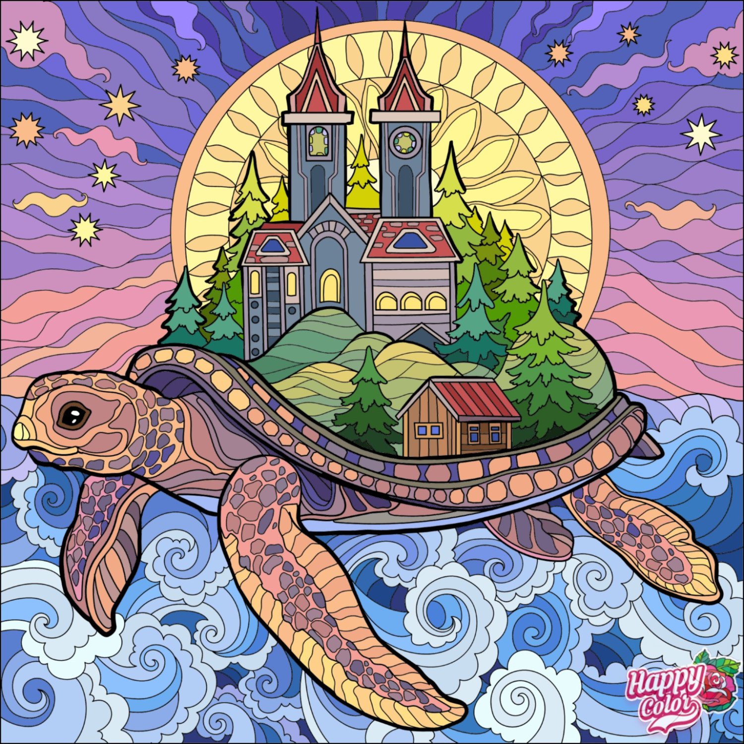 Solve Top of the Turtle jigsaw puzzle online with 100 pieces