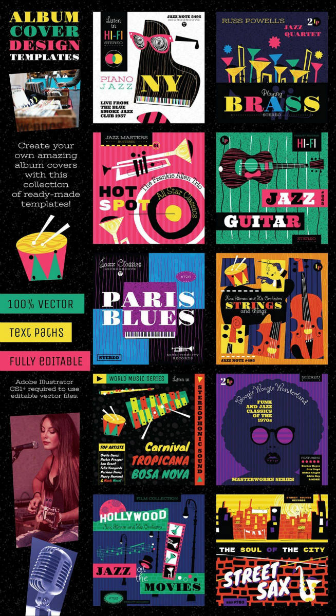Jigsaw Puzzle | ALBUM COVERS | 112 pieces | Jigidi