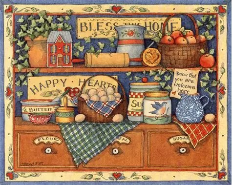 Solve Bless This Home - Susan Winget jigsaw puzzle online with 42 pieces