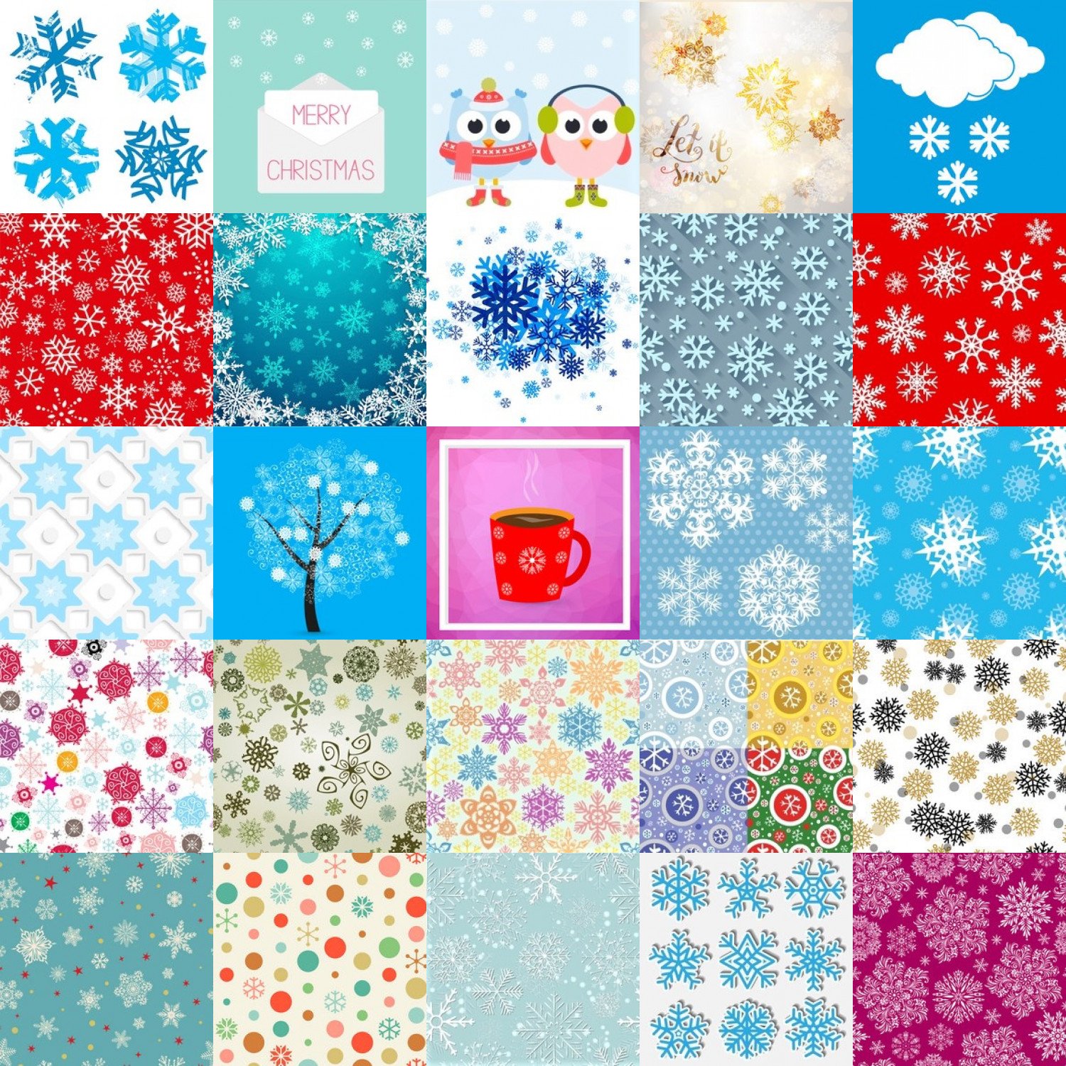 Solve ️Snowflakes ️ jigsaw puzzle online with 81 pieces