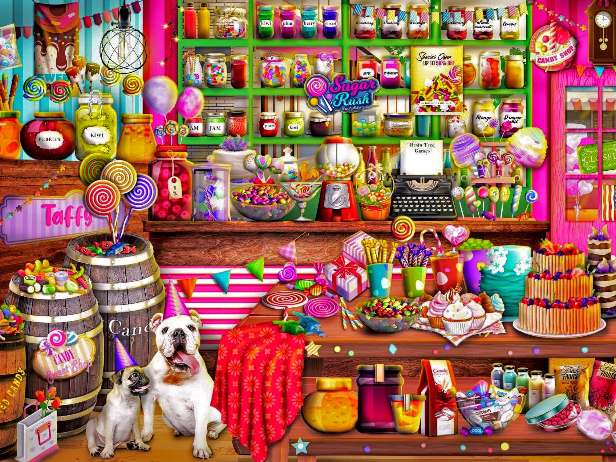 Solve Candy Shop jigsaw puzzle online with 352 pieces