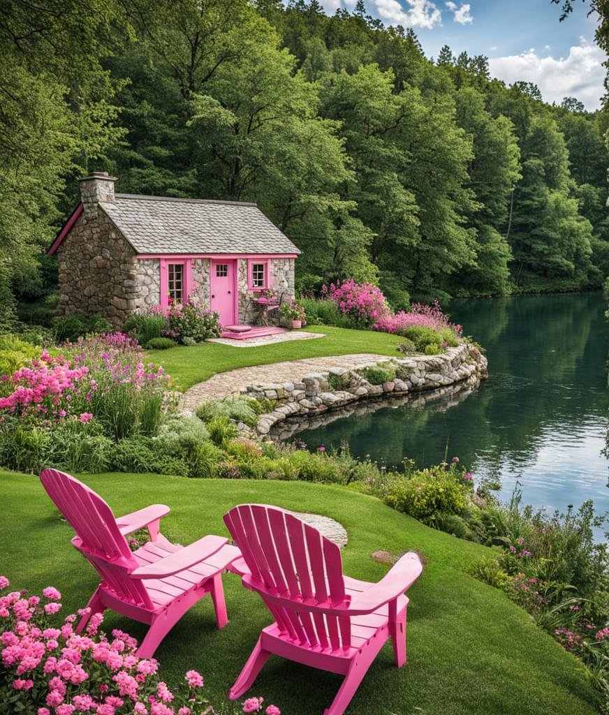 Solve Pretty small stone cottage! jigsaw puzzle online with 143 pieces