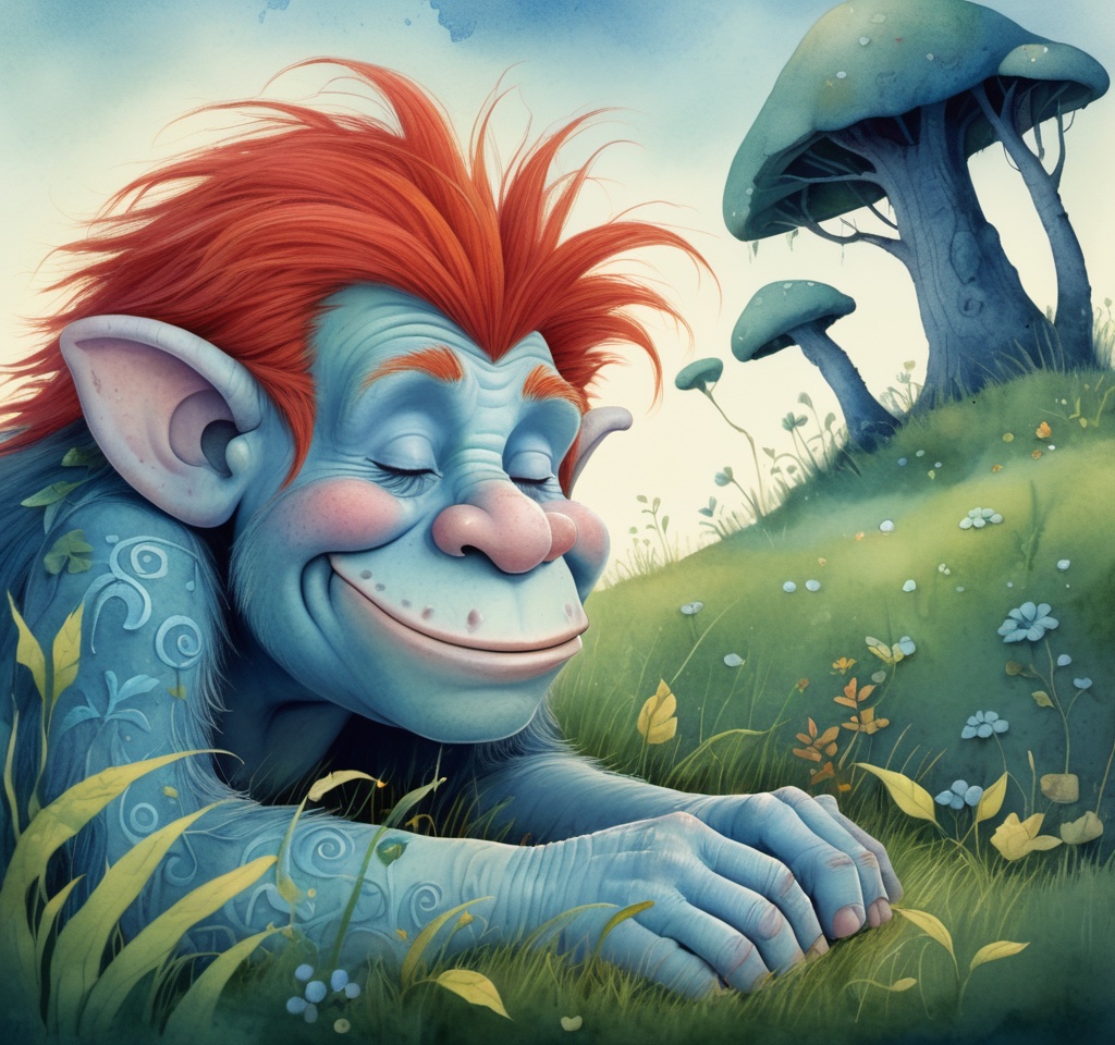 Solve Troll in the forest jigsaw puzzle online with 90 pieces