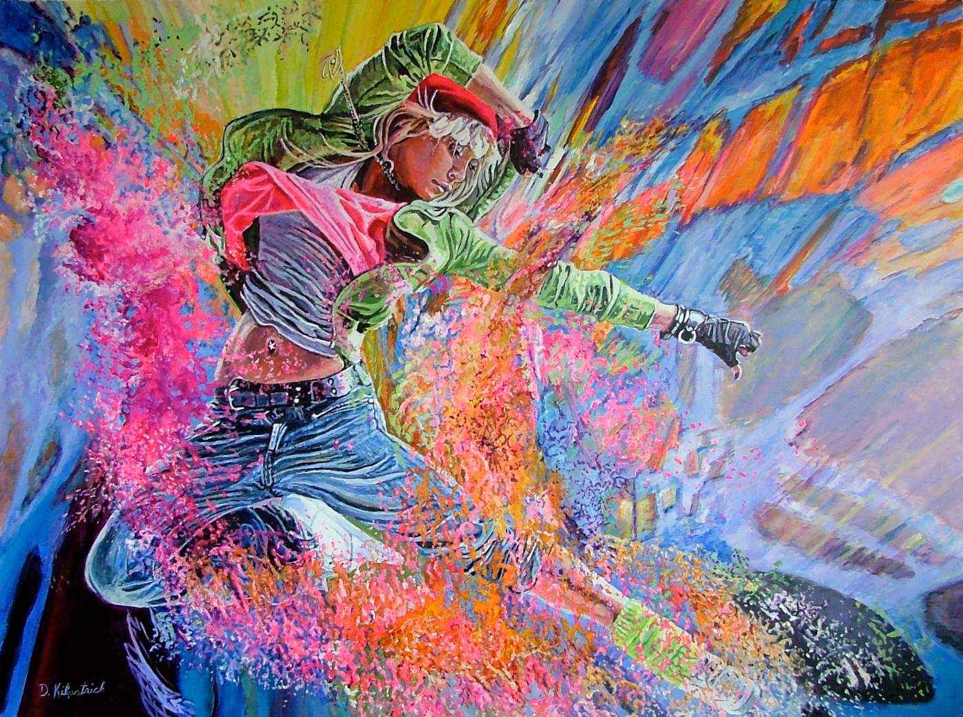 Solve 3 ~ "Freedom Dancer." jigsaw puzzle online with 35 pieces