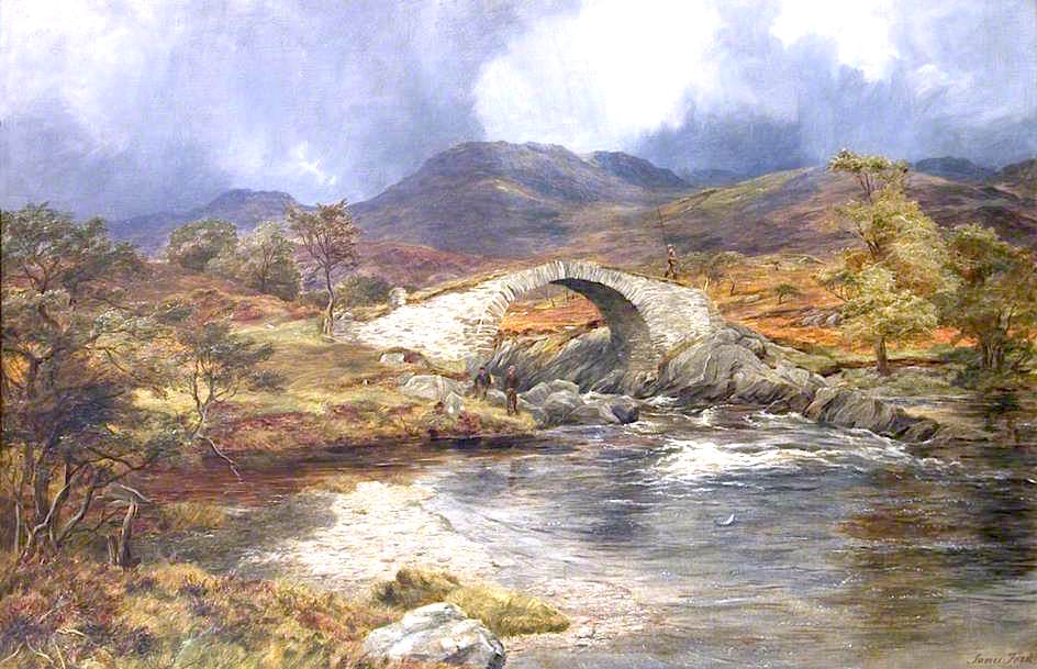 Solve "Roman Bridge, Minnoch"- James Faed jigsaw puzzle online with 77 ...