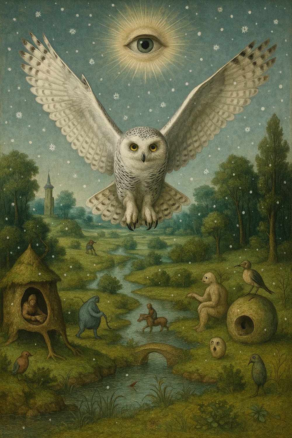 Solve Snowy Owl jigsaw puzzle online with 117 pieces