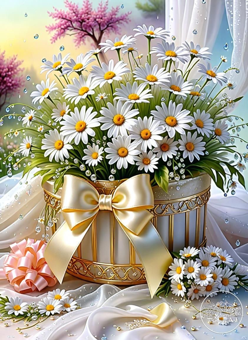 Solve Daisies jigsaw puzzle online with 48 pieces