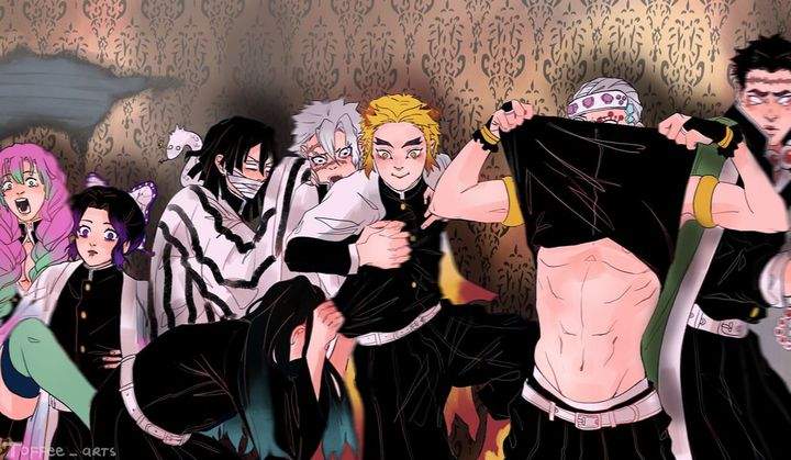 Jigsaw Puzzle | 🌚DEMON SLAYER HASHIRAS BEING SUS🌚 | 15 pieces | Jigidi