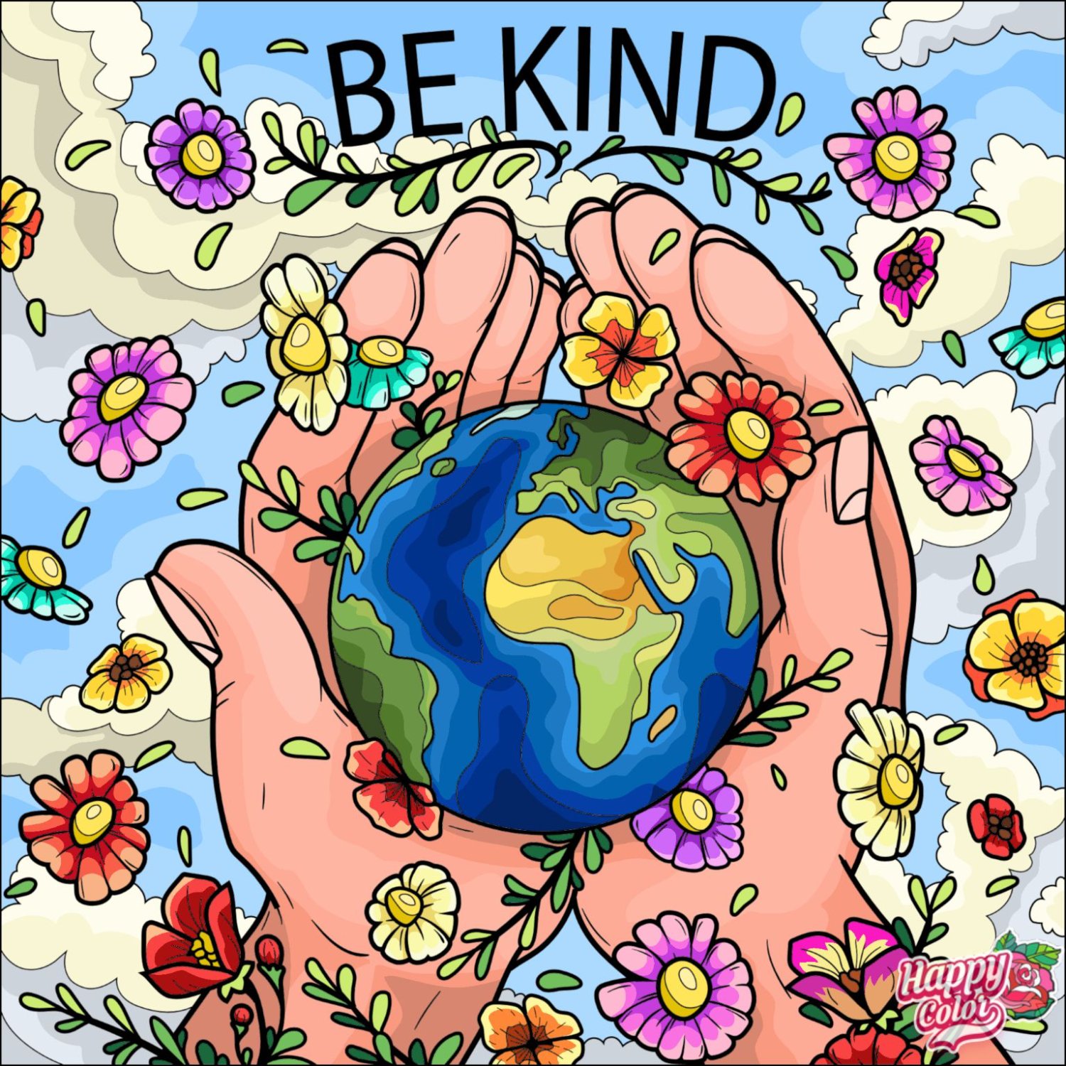 Solve PUZZLE - Be Kind jigsaw puzzle online with 600 pieces