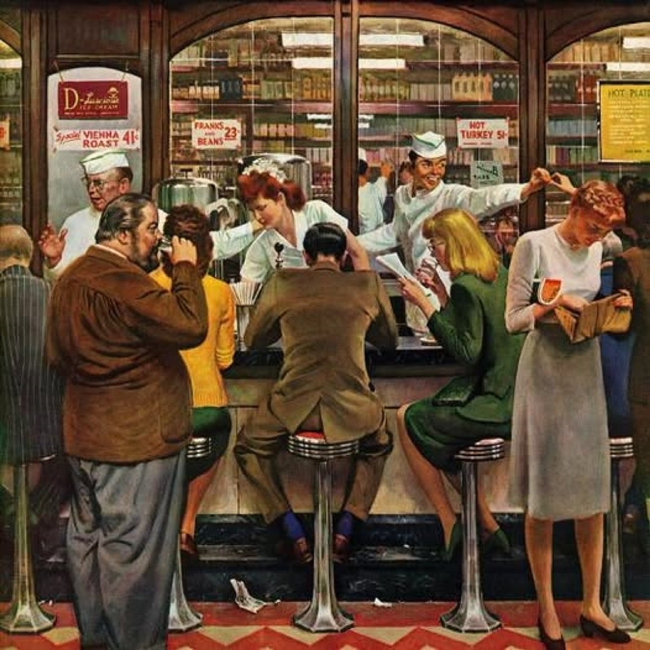 Solve Lunch Counter jigsaw puzzle online with 483 pieces