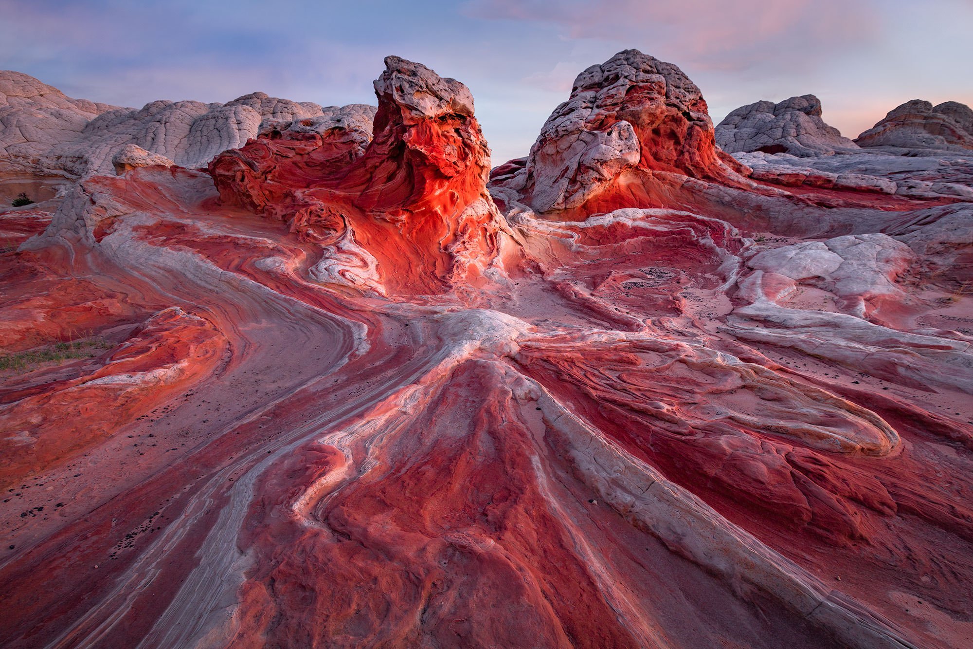 Solve Crimson colored rock formations at White Pocket, Vermilion Cliffs ...