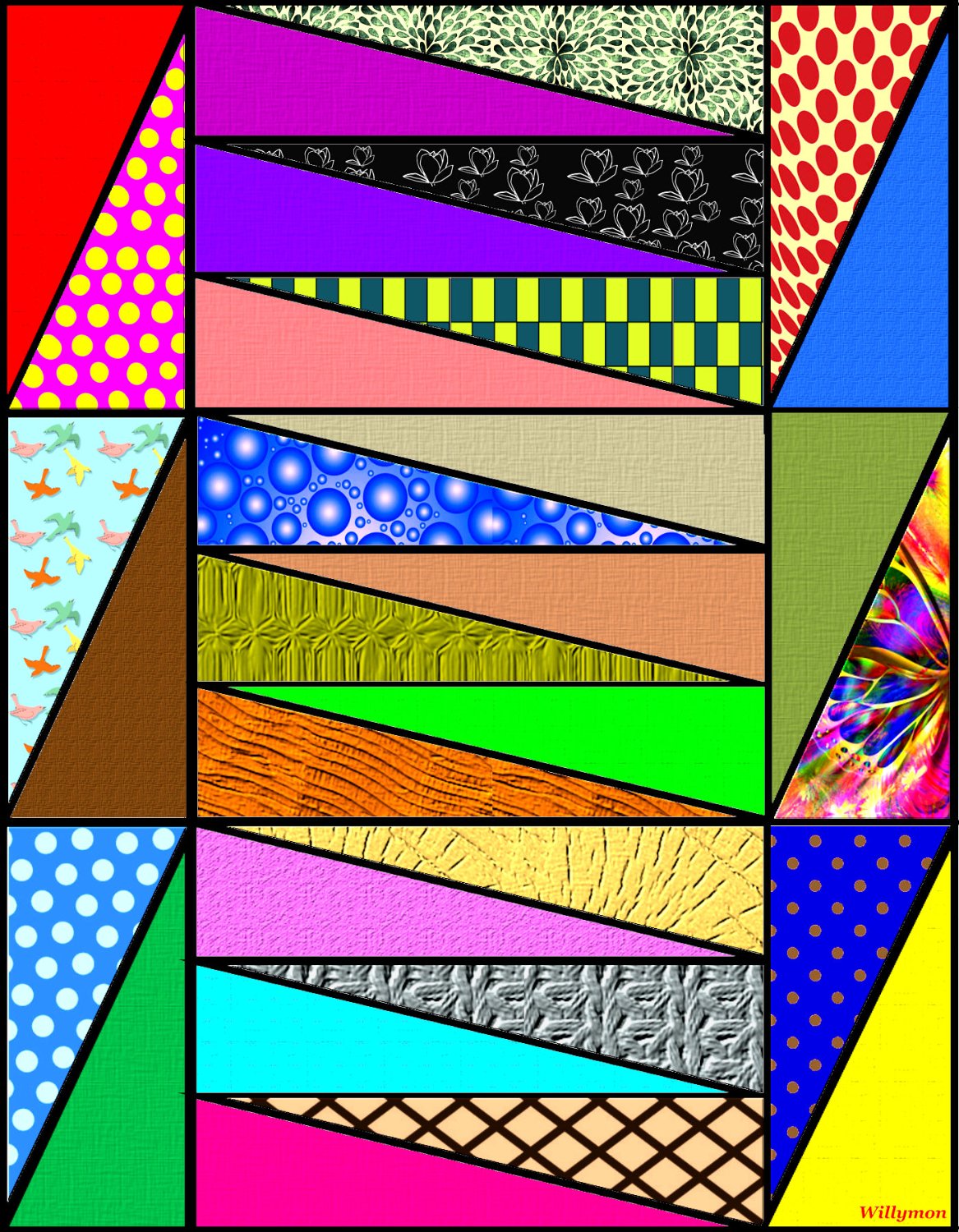 Solve triangles jigsaw puzzle online with 594 pieces