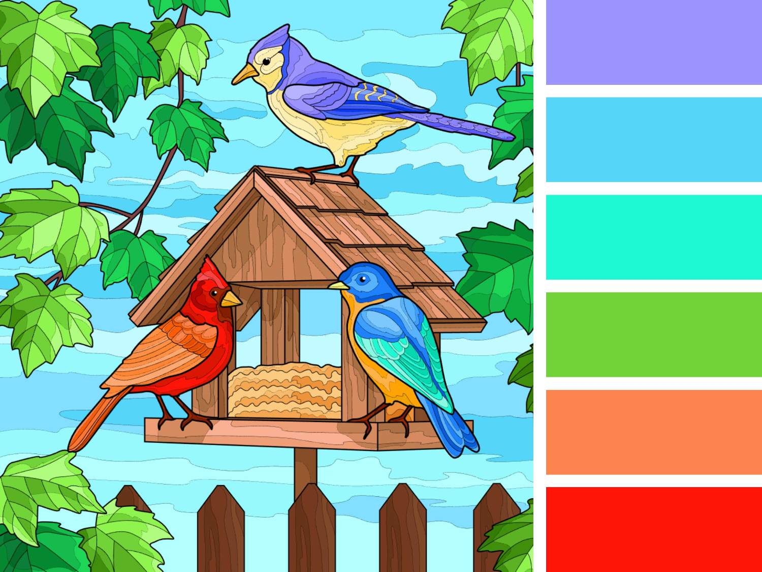 Jigsaw Puzzle | Color Palette 135 | 48 pieces | Jigidi