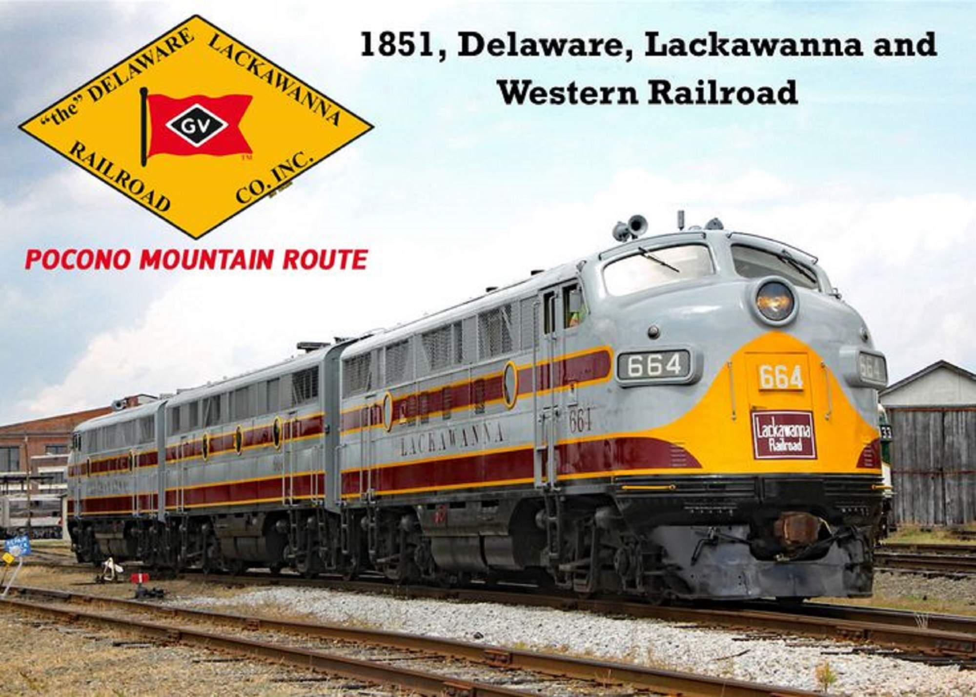 Solve Delaware, Lackawanna & Western Railroad jigsaw puzzle online with 300 pieces