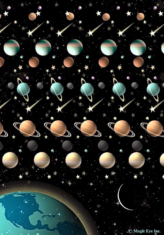 Solve Do you remember magic eye? jigsaw puzzle online with 24 pieces