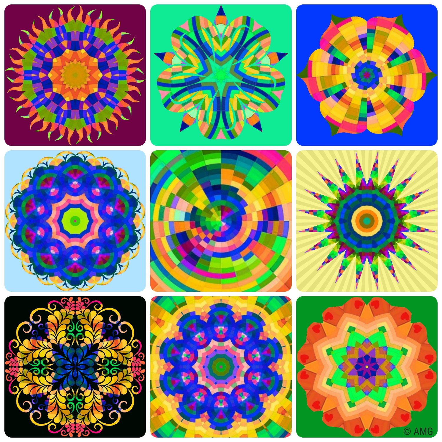 Solve Sue's Brightly Colored Concentric Circles Recycled jigsaw puzzle ...