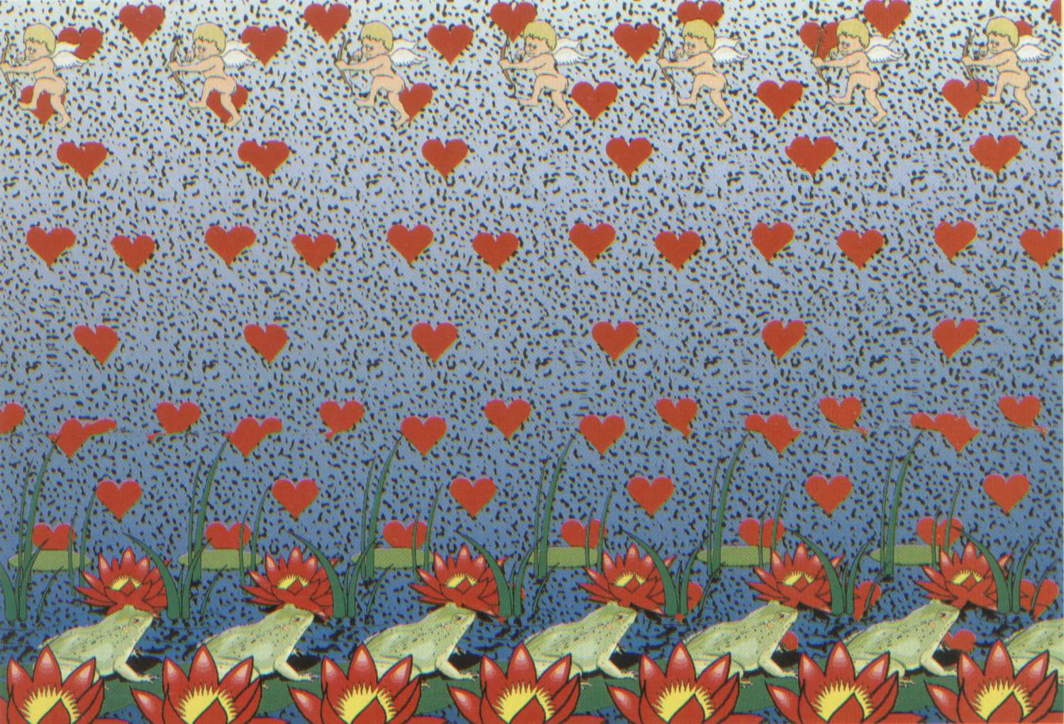 Solve Magic Eye picture jigsaw puzzle online with 77 pieces