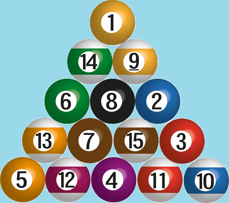 Solve CA 1321 - Billiard (pool) balls jigsaw puzzle online with 99 pieces