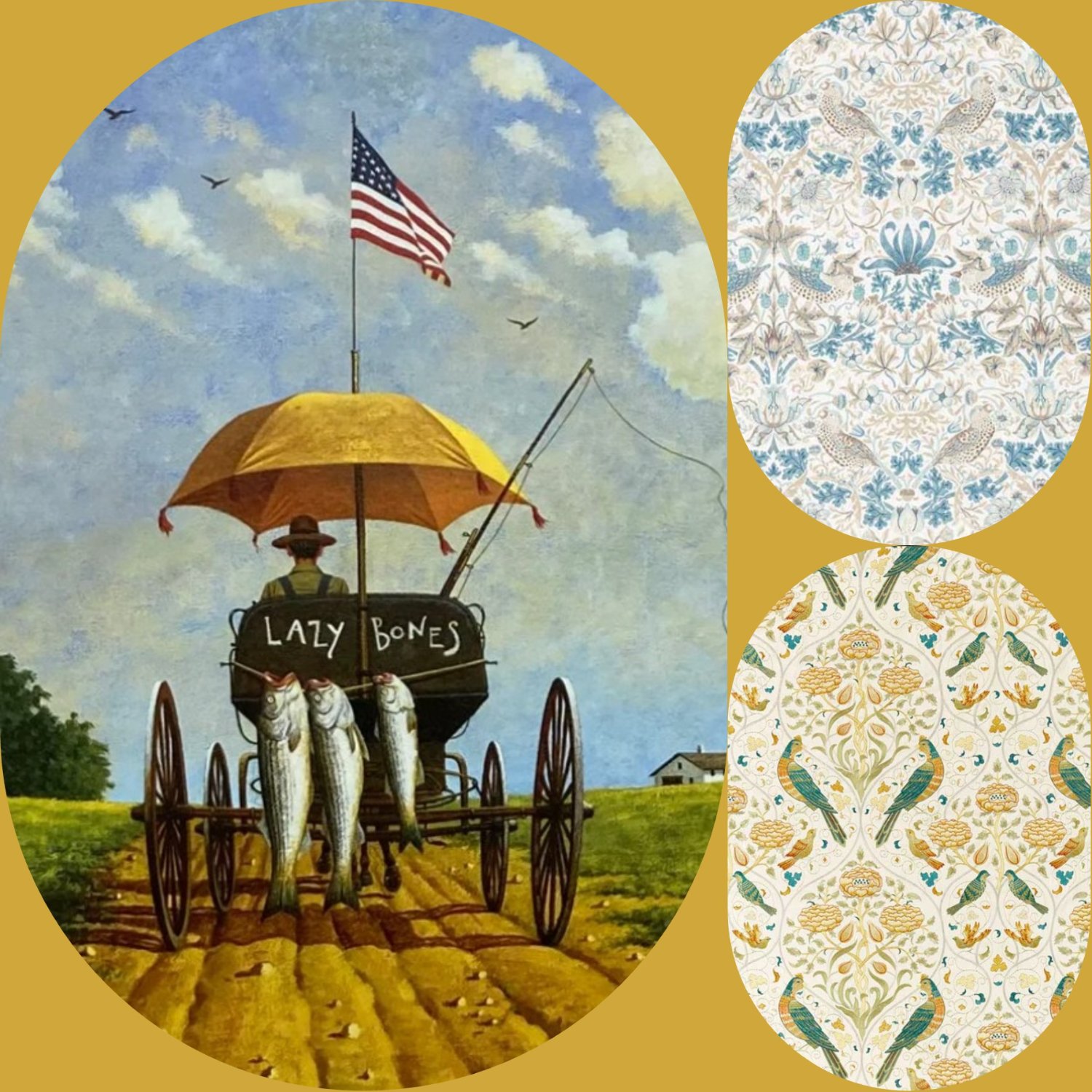 Solve Wait Til Martha Sees by Charles Wysocki with Wm Morris prints ...