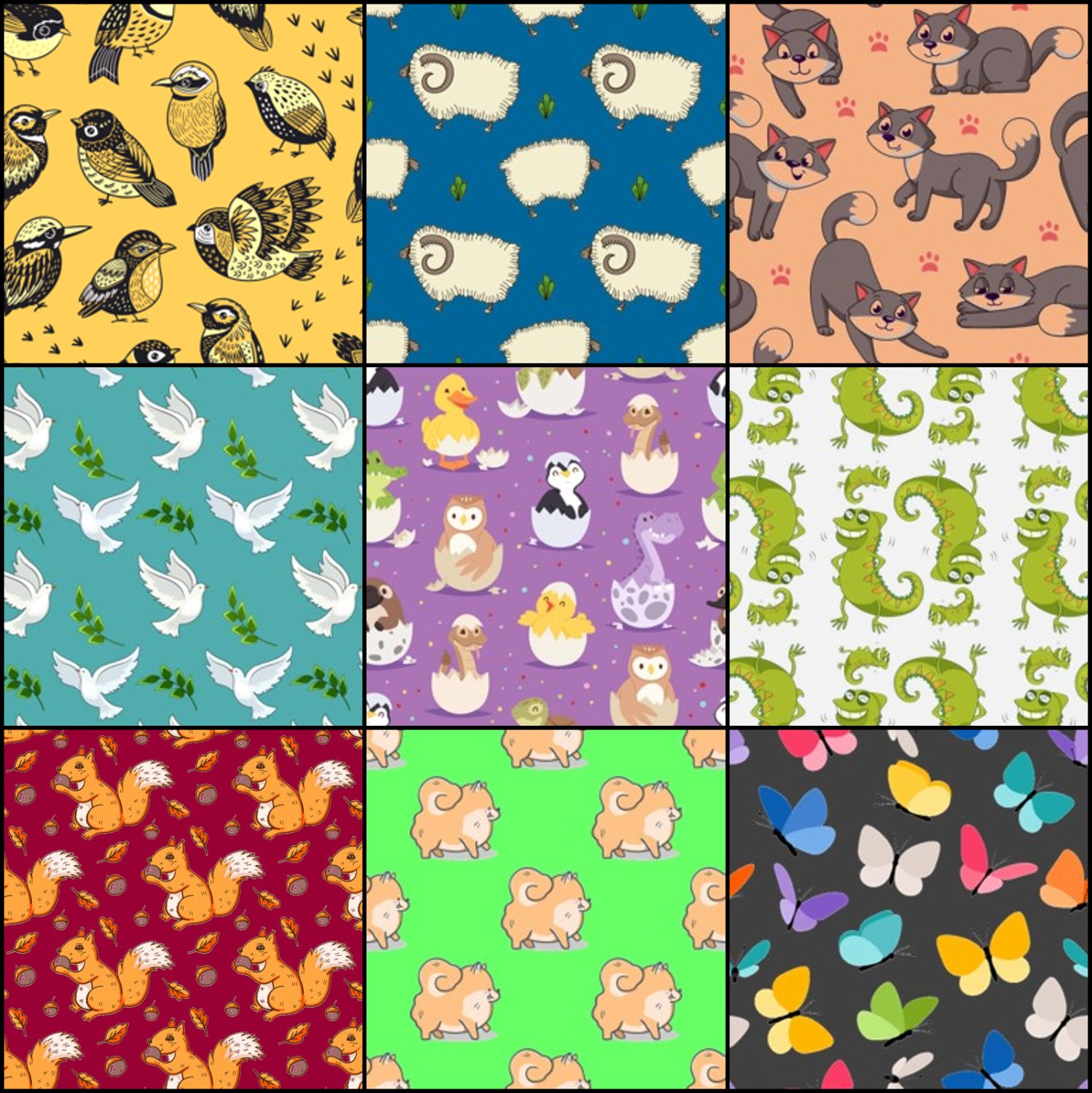 Solve Animal patterns 56 jigsaw puzzle online with 81 pieces