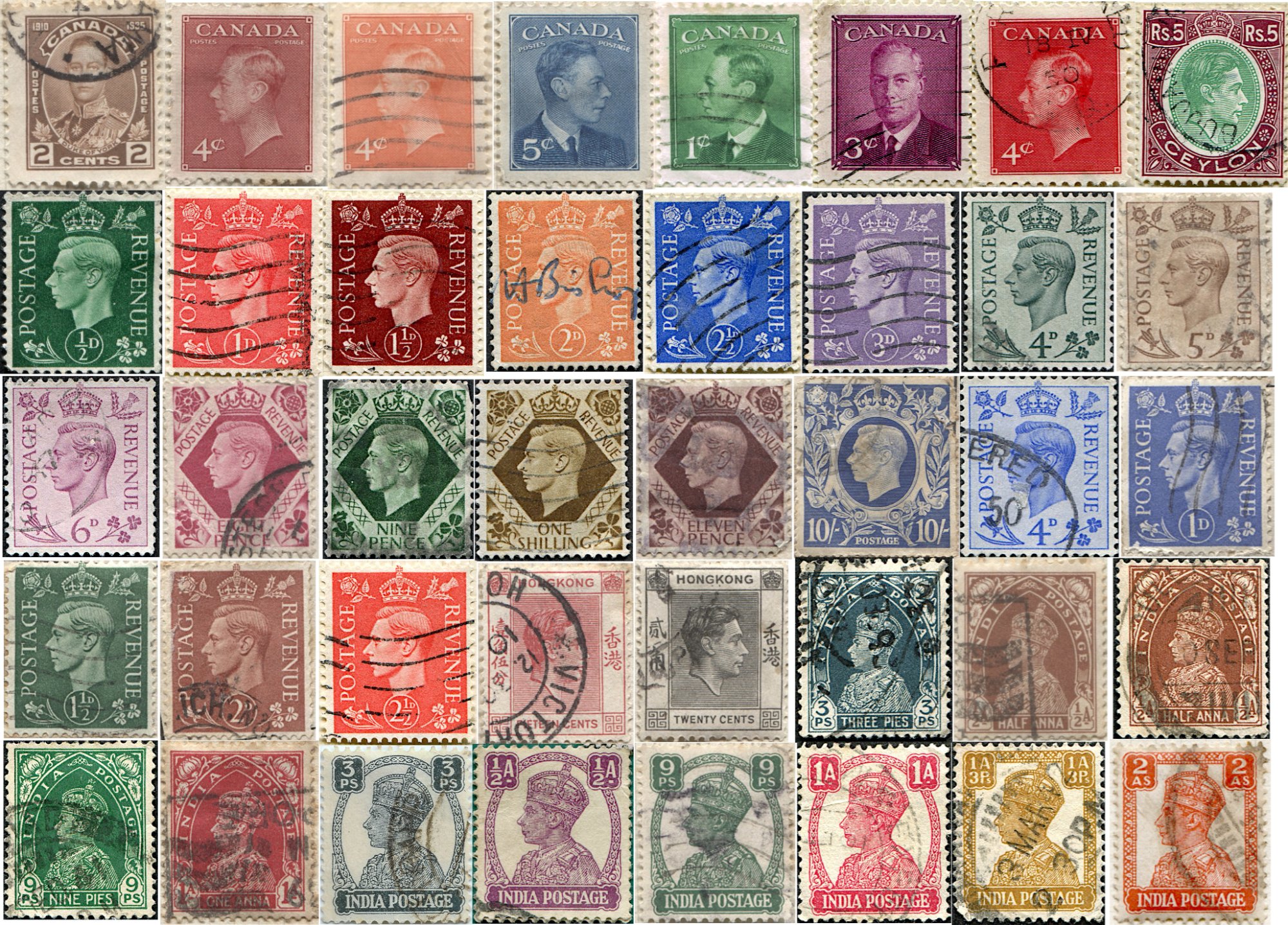 Jigsaw Puzzle | 588 pieces | George VI stamps (2) | Jigidi