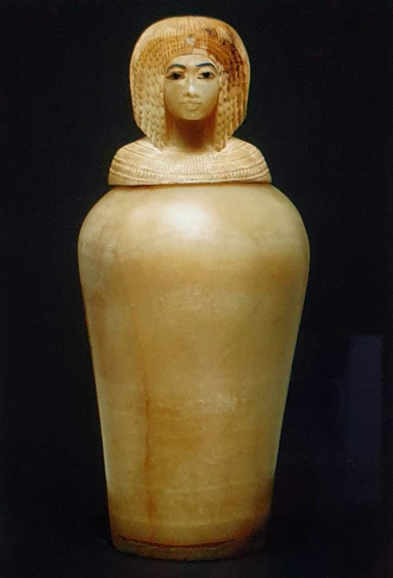 Solve ALABASTER CANOPIC JAR... jigsaw puzzle online with 40 pieces