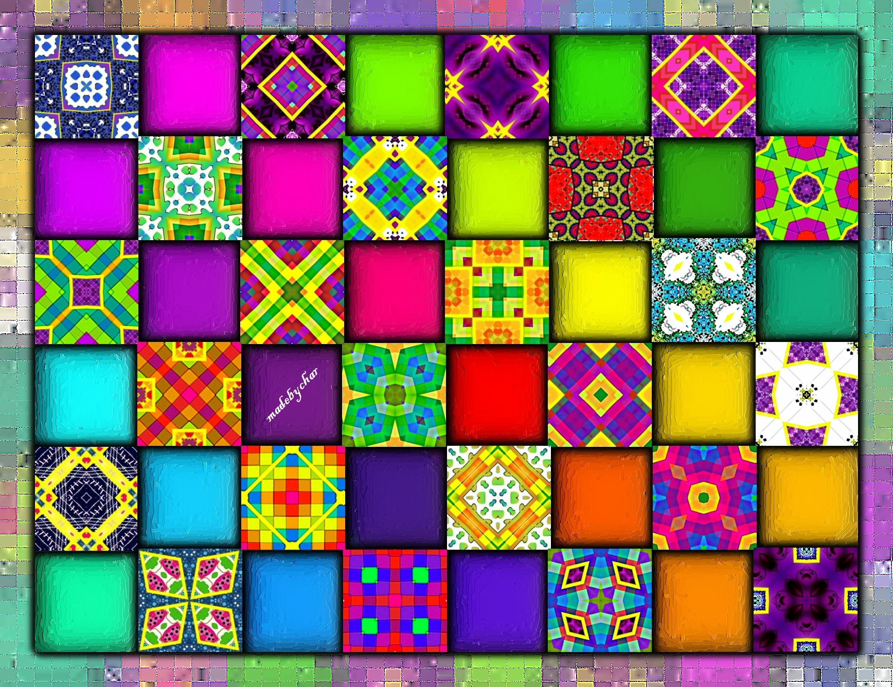 Solve Kunterbunt.... multicolored jigsaw puzzle online with 450 pieces