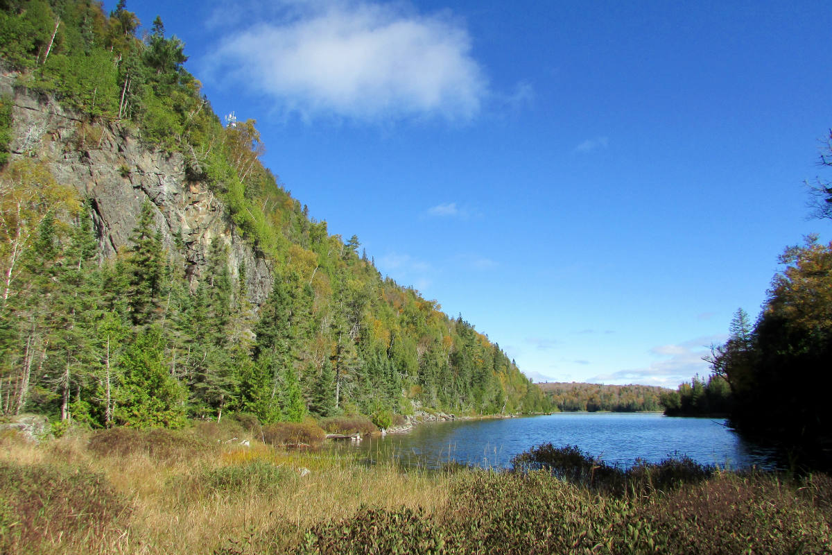 Solve Gamitagama Lake jigsaw puzzle online with 77 pieces