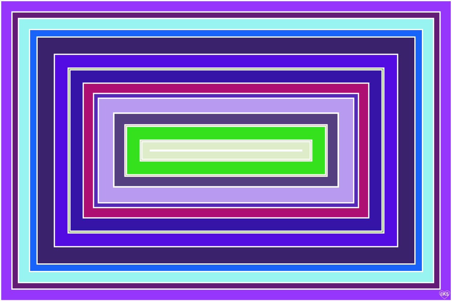 Solve Concentric Rectangles!! ~ M jigsaw puzzle online with 96 pieces