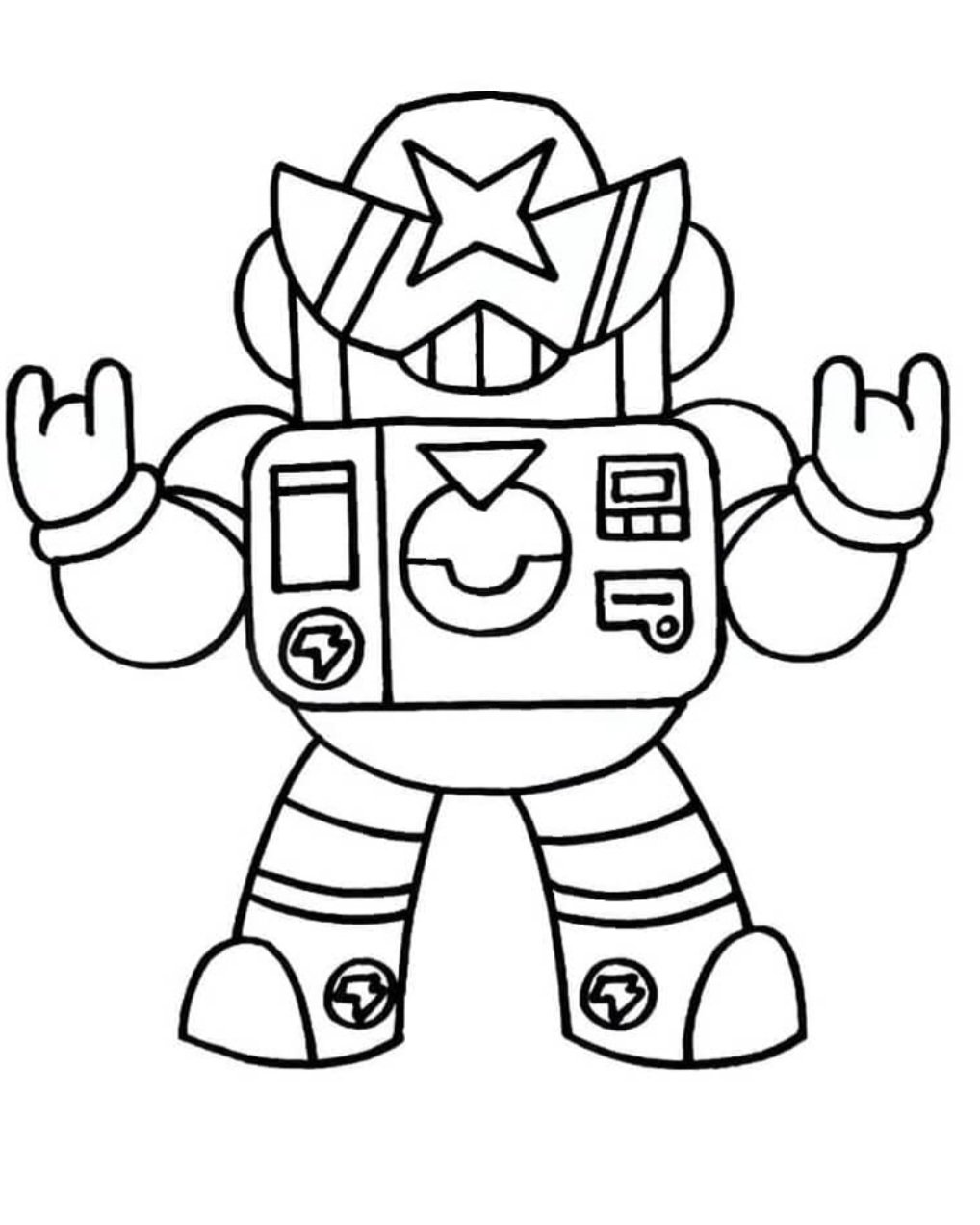 Solve Brawl Stars Coloring - Surge jigsaw puzzle online with 42 pieces
