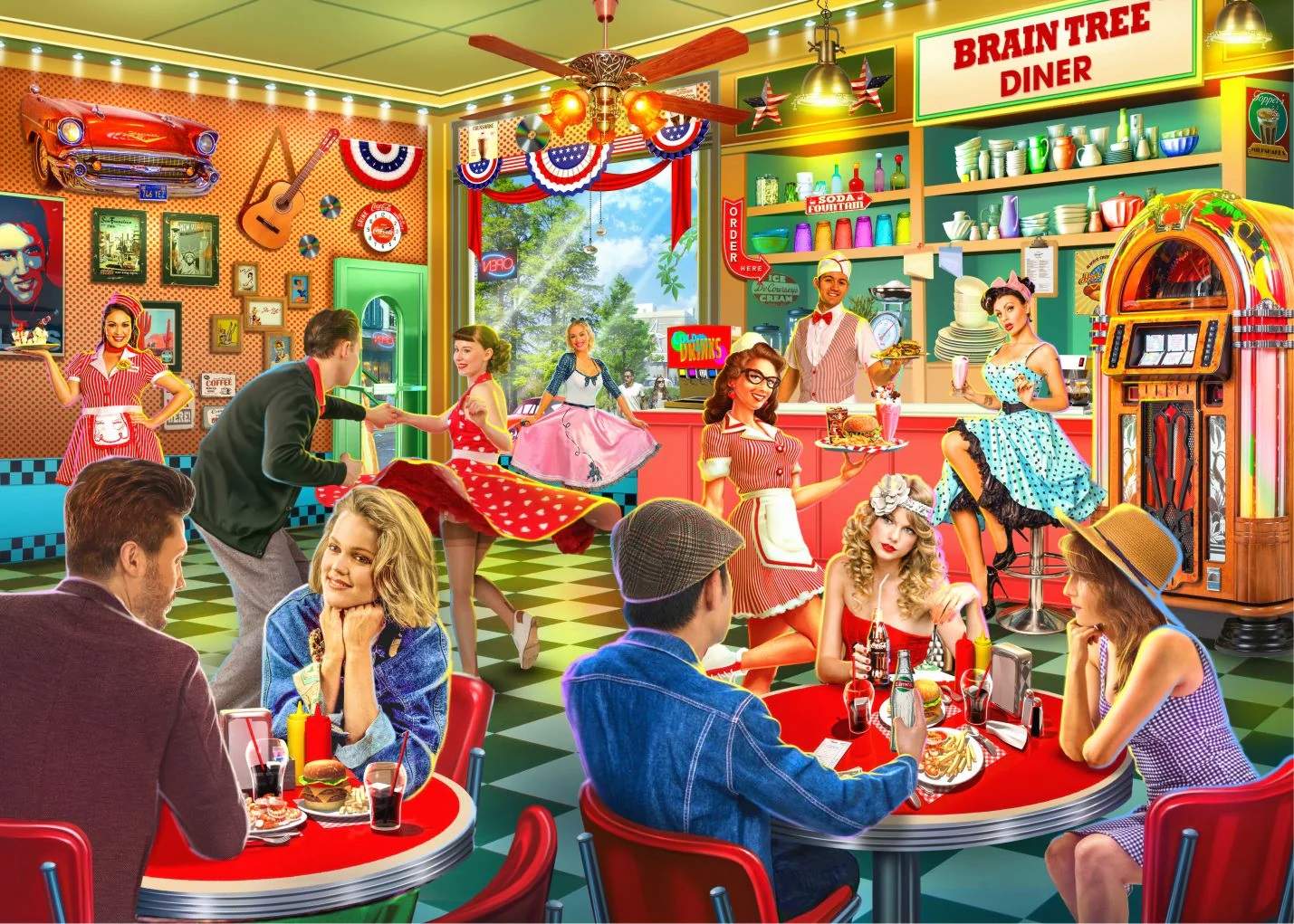 Jigsaw Puzzle | The Diner #3 | 88 pieces | Jigidi
