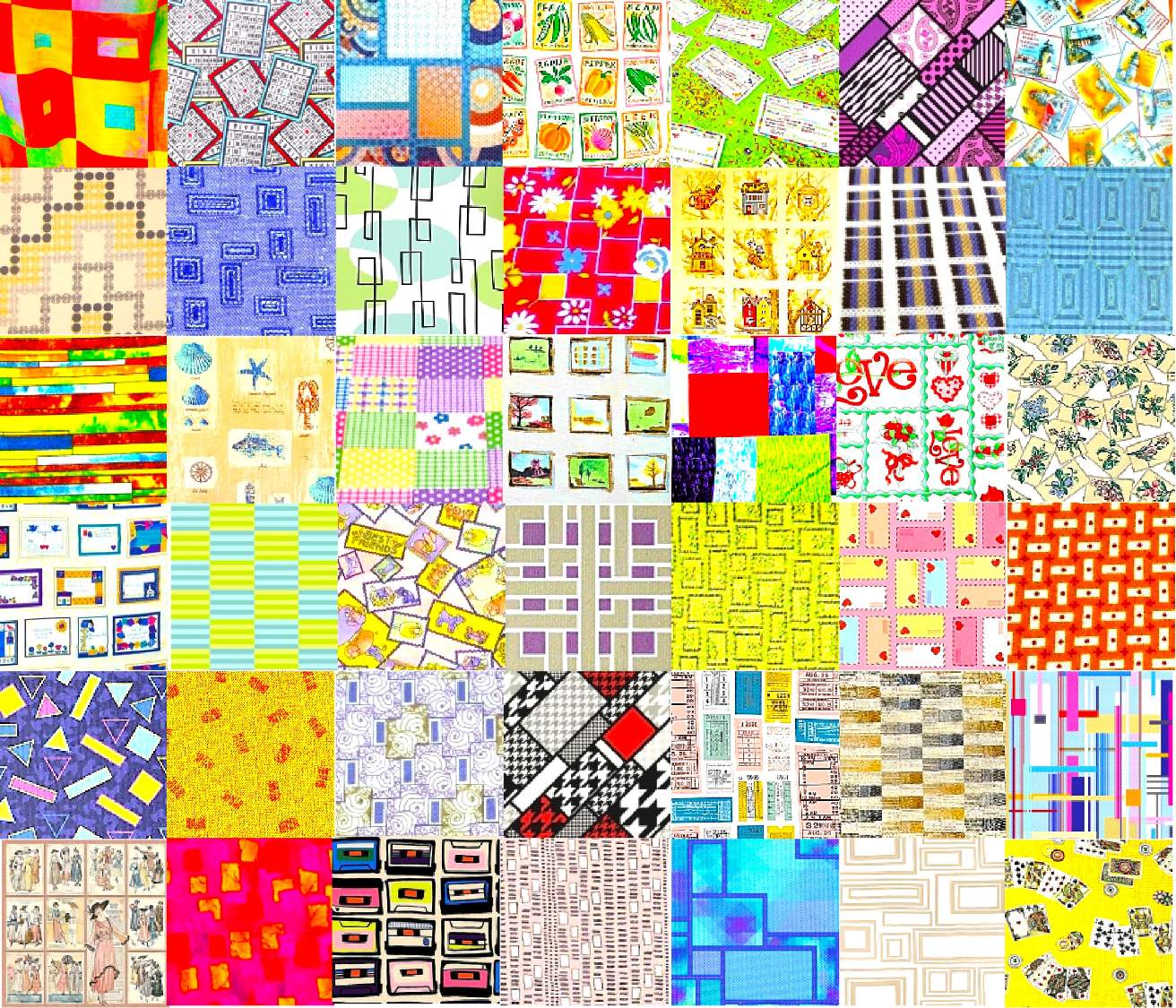 Jigsaw Puzzle | PATCHWORK RECTANGLES 34 | 72 pieces | Jigidi