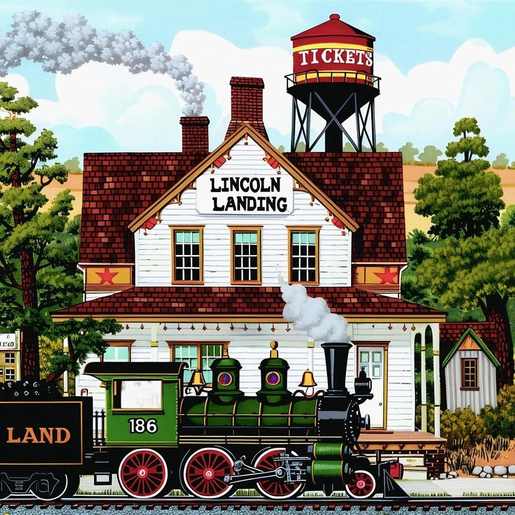 Solve PUZZLE - Lincoln Landing jigsaw puzzle online with 81 pieces