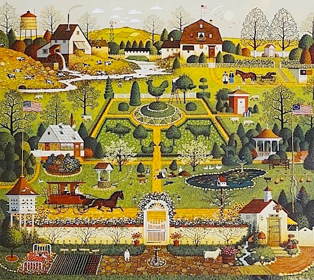 Solve Uncle Jack's Topiary Tendencies (Charles Wysocki) jigsaw puzzle ...